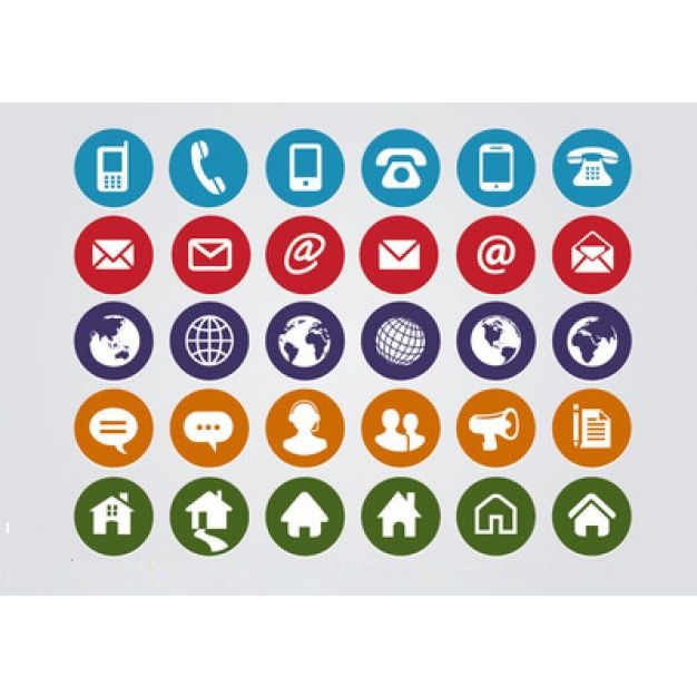دانلود رایگان وکتور وکتور مجموعه آیکون تکنولوژی rounded contact icons ... دانلود رایگان وکتور وکتور مجموعه آیکون تکنولوژی rounded contact icons ...